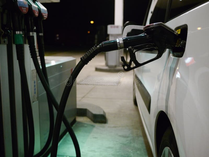 Someone Filling Up Car with Fuel for Driving Stock Image - Image of ...