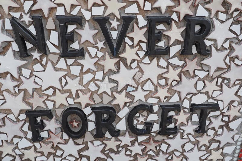 A Strong Message on the Wall Done in Ceramics. Editorial Stock Image ...