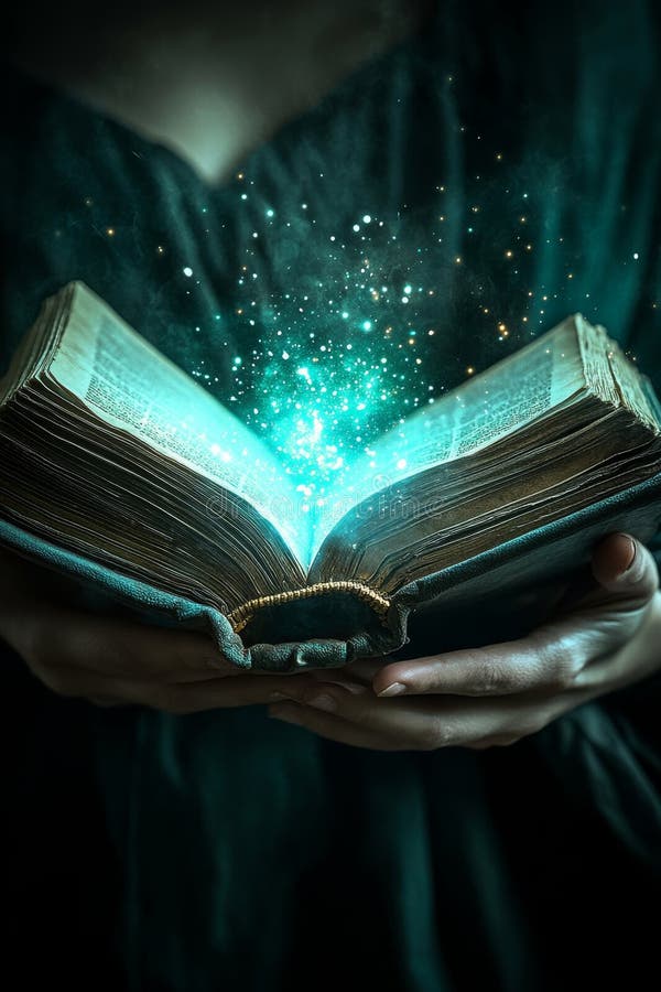 Someone with an Open Book in Hand, Ready To Expand Their Understanding or Lose Themselves in a ...