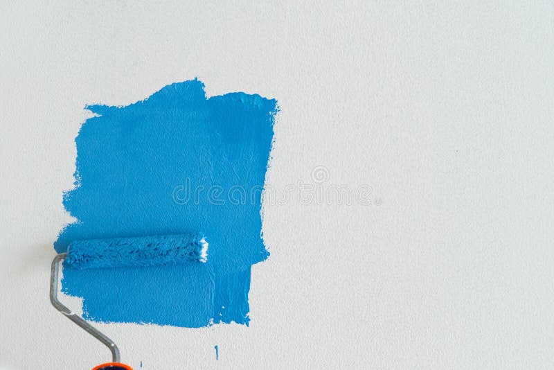 Someone painting wall stock photo. Image of decorating - 238008656