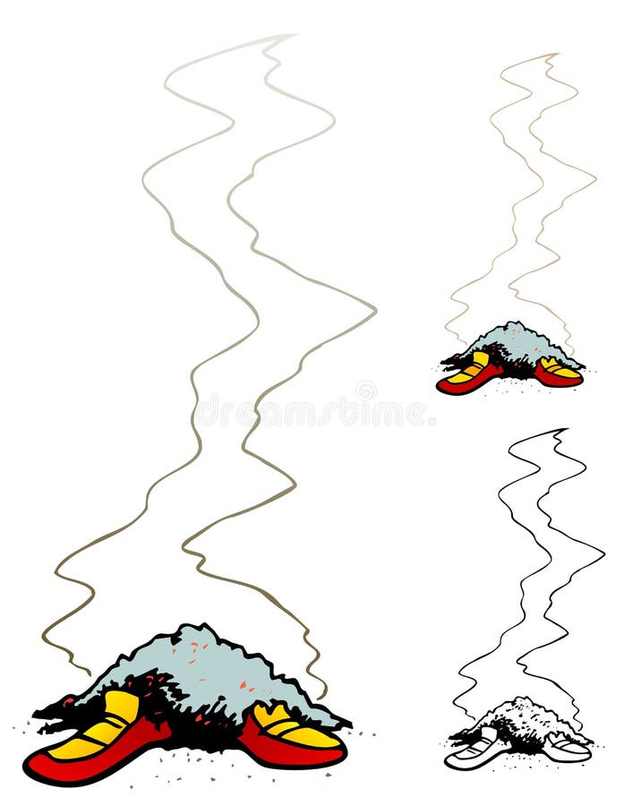 Smoking boots stock vector. Illustration of cartoon - 110462822