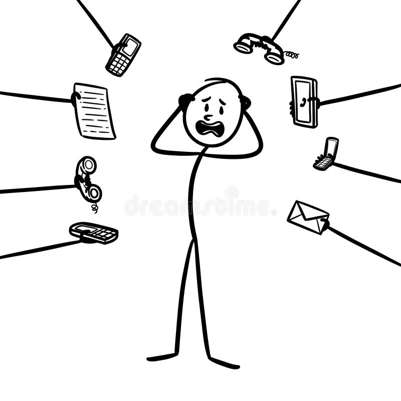 Someone is Scared, Worried because of the Work that Comes at the Same ...