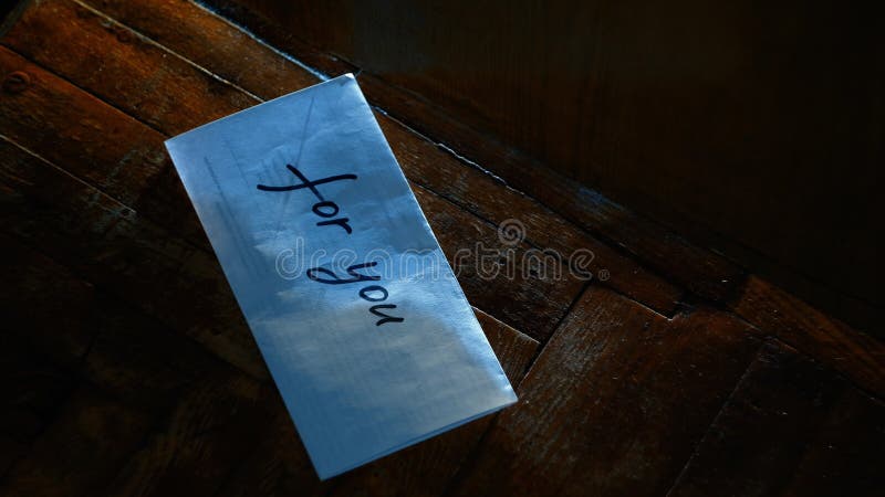 Letter Under the Old Wooden Door Stock Footage - Video of deliver ...