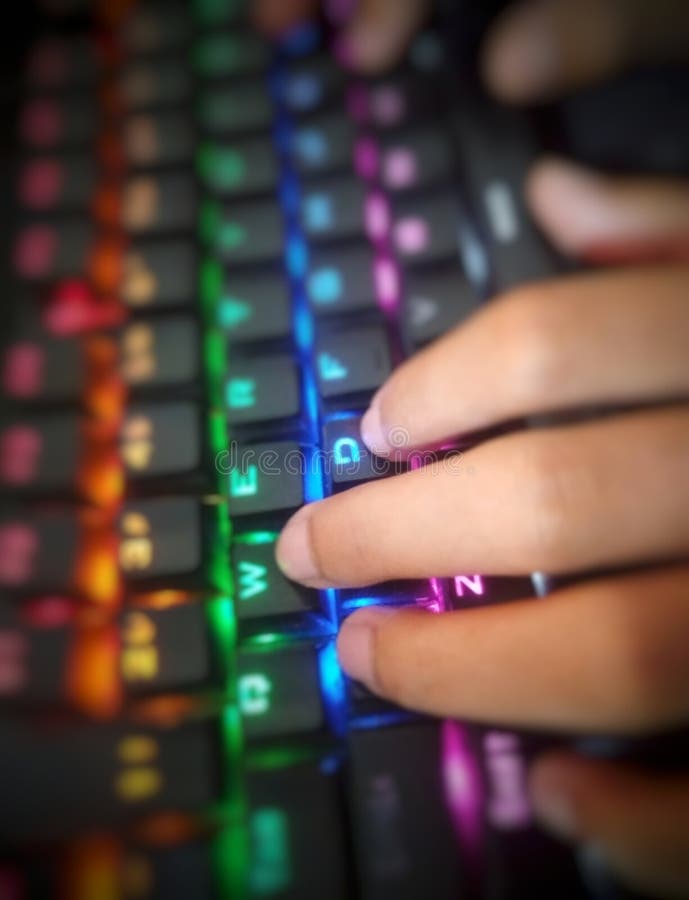 Someone is Typing on the Keyboard Stock Image - Image of computer ...