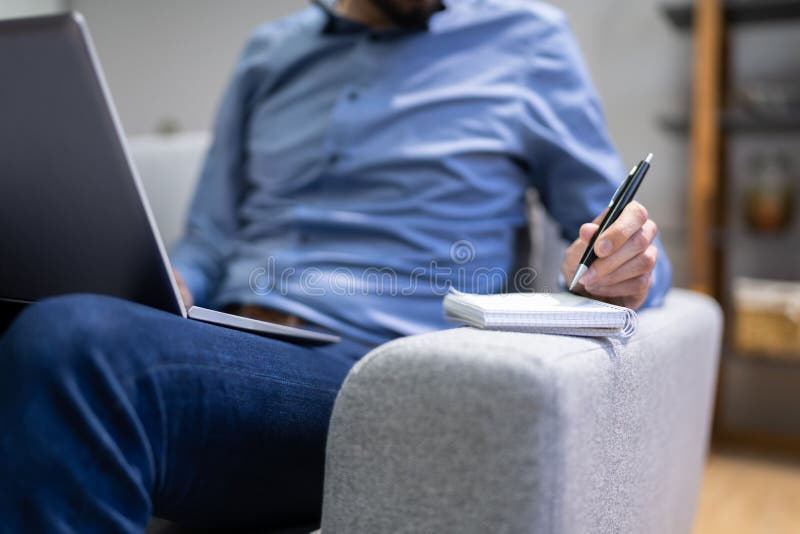 Someone Writing or Planning. Journalist Working Stock Photo - Image of ...
