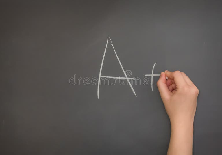 A plus stock image. Image of america, board, chalkboard - 101984101