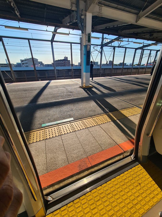 Sunset in train tokyo editorial photo. Image of glass - 262158596