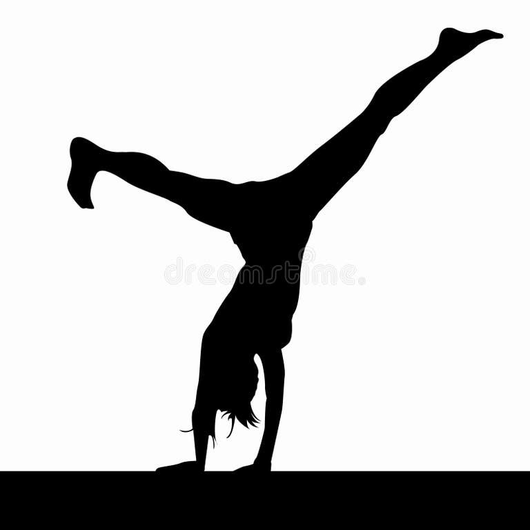 Somersault Silhouette Stock Illustrations – 359 Somersault Silhouette ...
