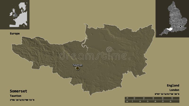 Somerset, Administrative County of England,. Previews. Administrative ...