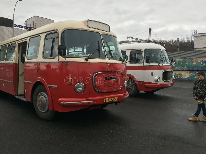 Something of Bus and One Special Car Editorial Stock Image - Image of ...