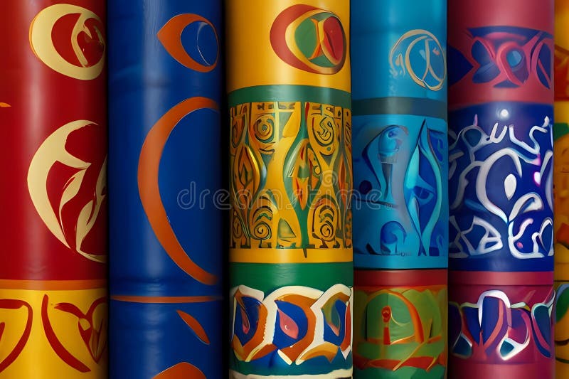 A Symbol of World Cultural Diversity Stock Illustration - Illustration ...