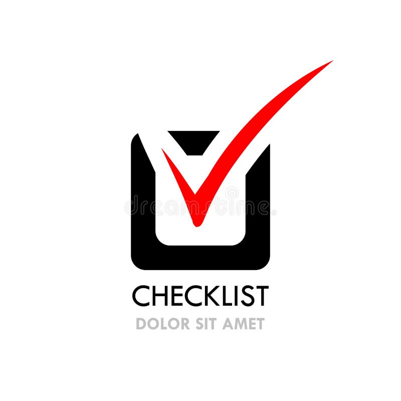 Checklist logo stock vector. Illustration of manager - 83743681