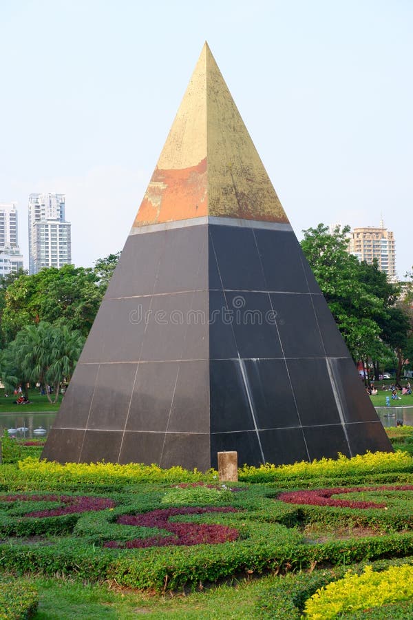 Something Like Pyramid in Thai Park. Editorial Image - Image of garden ...