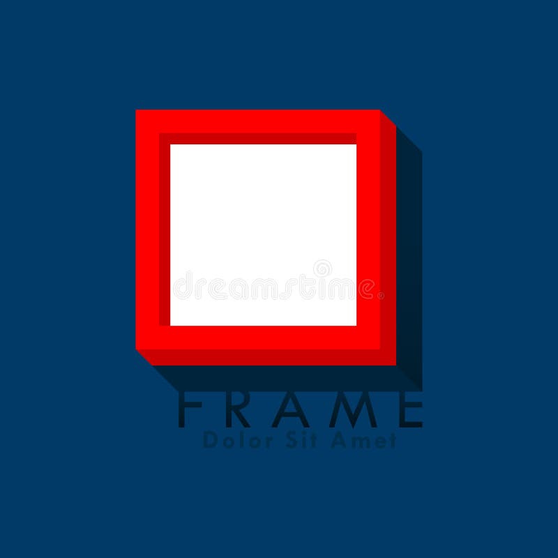 RED FRAME logo design stock vector. Illustration of arrow - 114228687