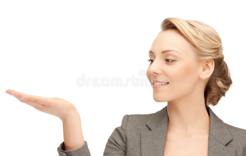 Something on the palm stock image. Image of expression - 40076183