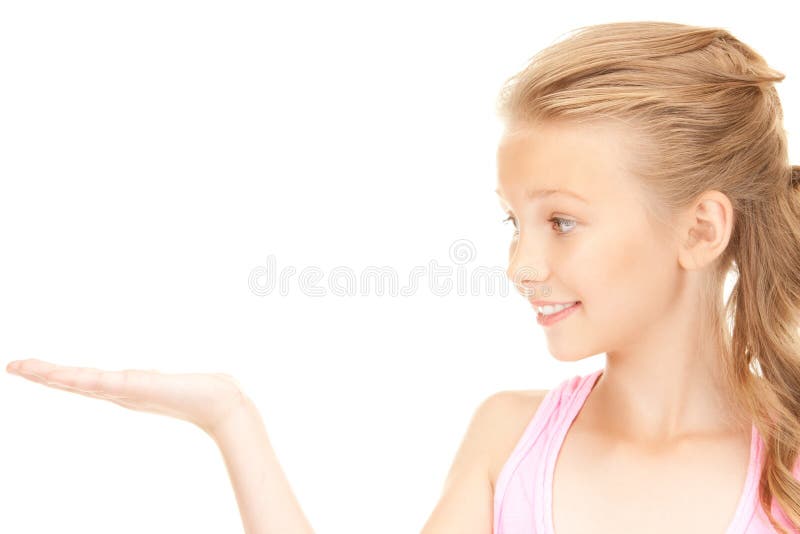 754 Cute Little Girl Showing Hand Palm Stock Photos - Free & Royalty ...