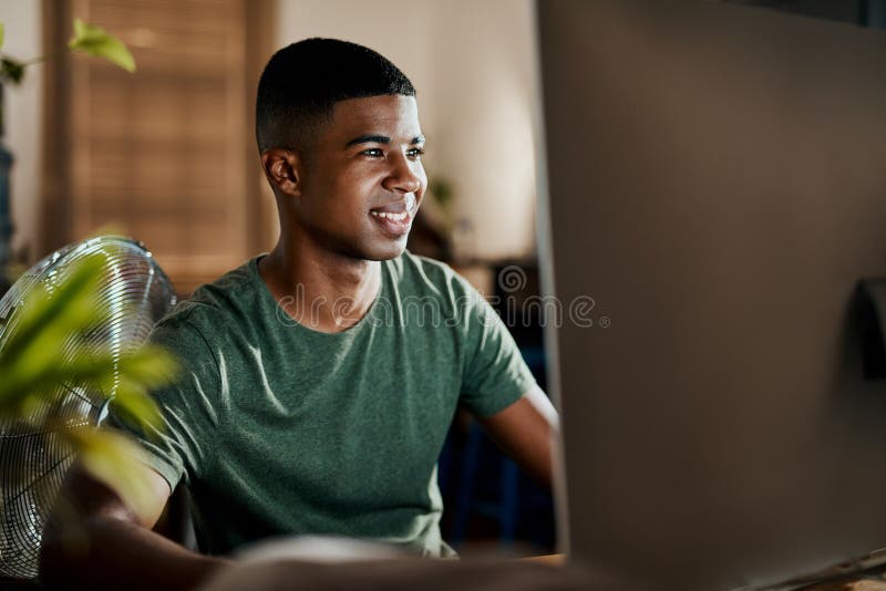 Something Satisfying about Doing What You Love. a Young Businessman ...