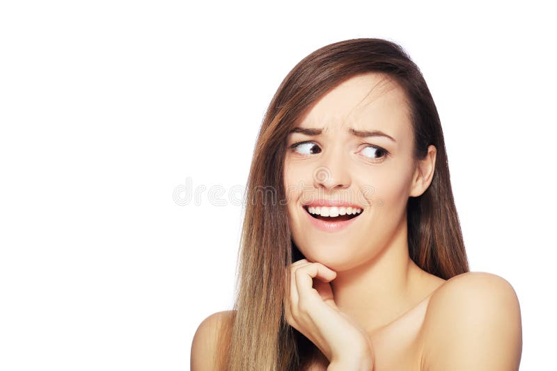 Something at screaming stock image. Image of adult, frightened - 82682983