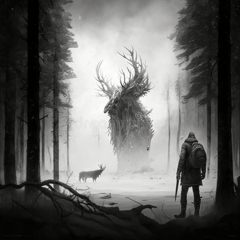 Something Strange is Happening in this Forest Stock Illustration ... Something Strange is Happening in this Forest Stock Illustration ...