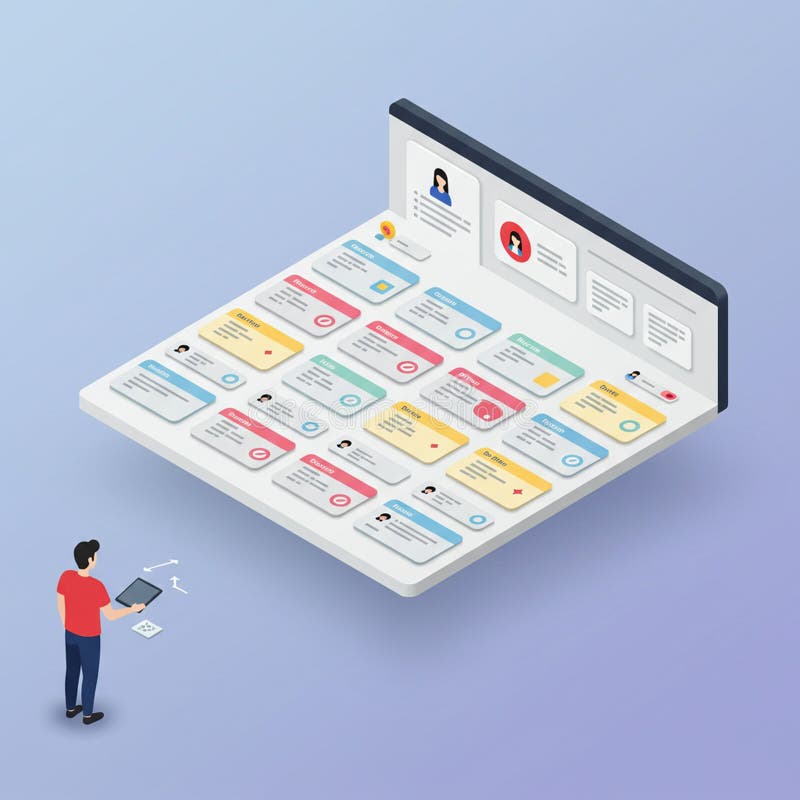 Stylized Profile Cards Stock Illustrations – 192 Stylized Profile Cards ...