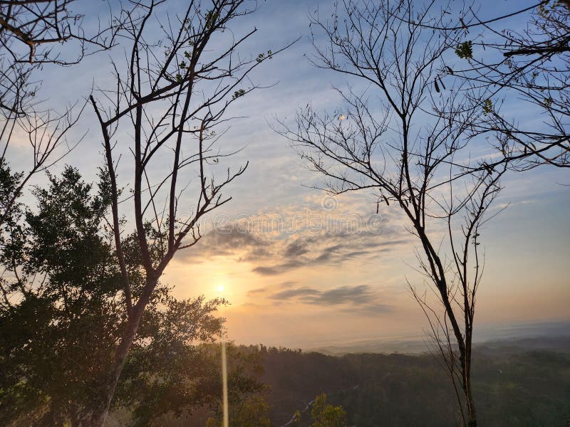 Sunrise in the morning stock image. Image of nice, morning - 294904809