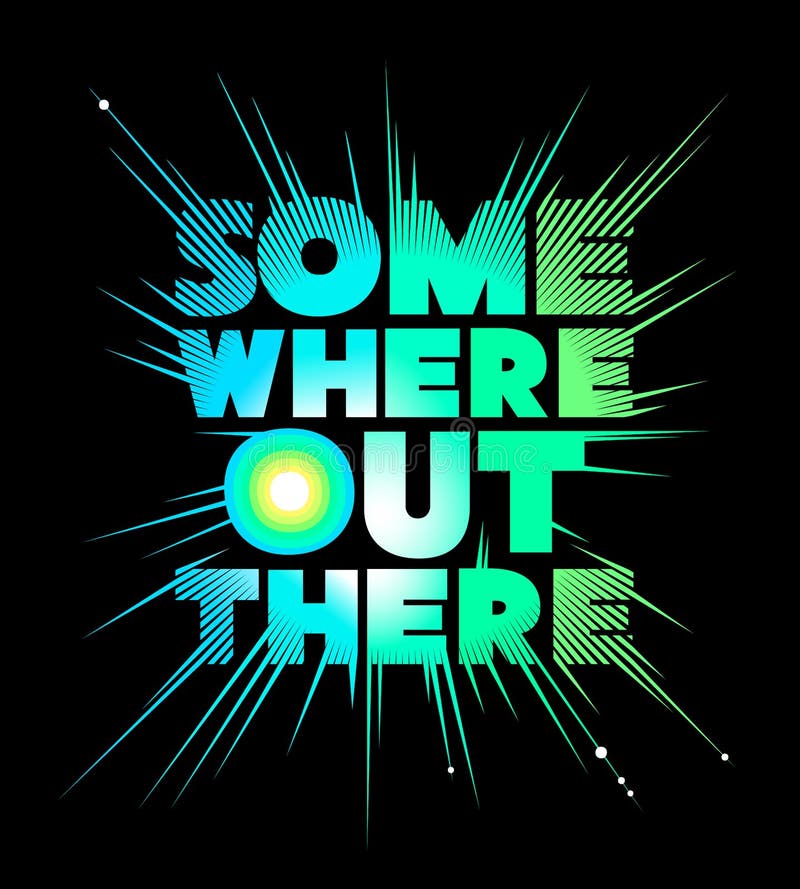 Somewhere Out There Orderly Stock Illustration - Illustration of ...