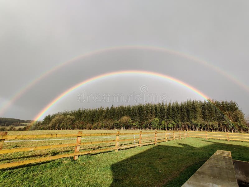 Somewhere Over the Rainbow Lies a Cloud Stock Photo - Image of ...