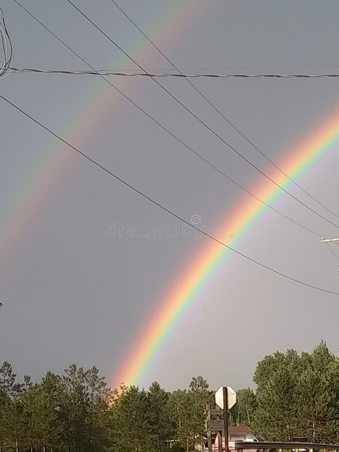Somewhere Over the Rainbow... Editorial Stock Image - Image of storm ...