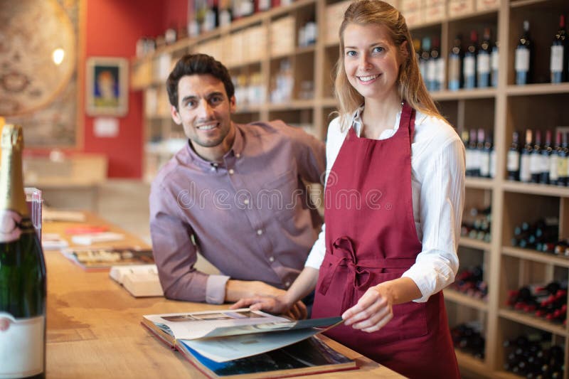 Sommelier with Student in Wine Cellar Stock Photo - Image of wineglass ...