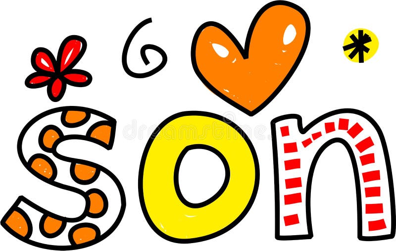 Son stock illustration. Illustration of special, word - 6784949