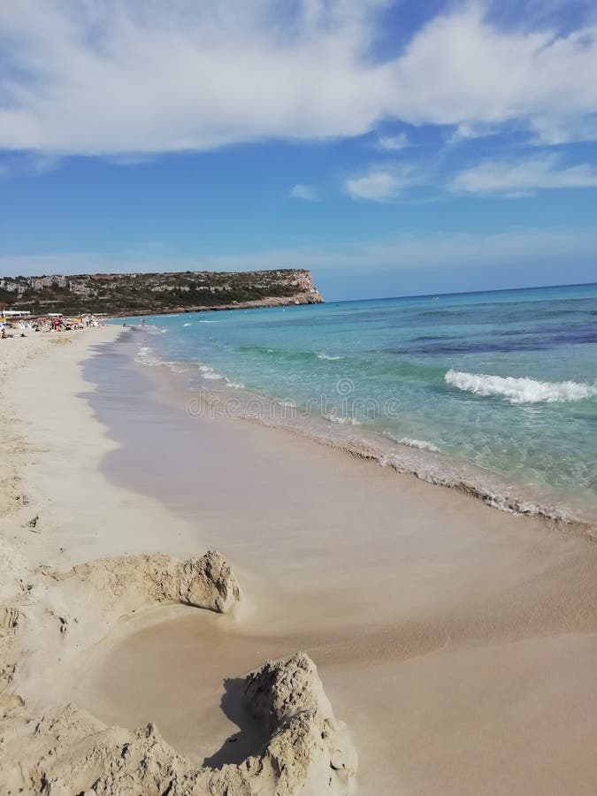 Menorca Son Bou stock image. Image of beach, holidays - 150348047