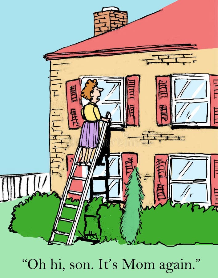 Satellite Dish Installer stock illustration. Illustration of television ...