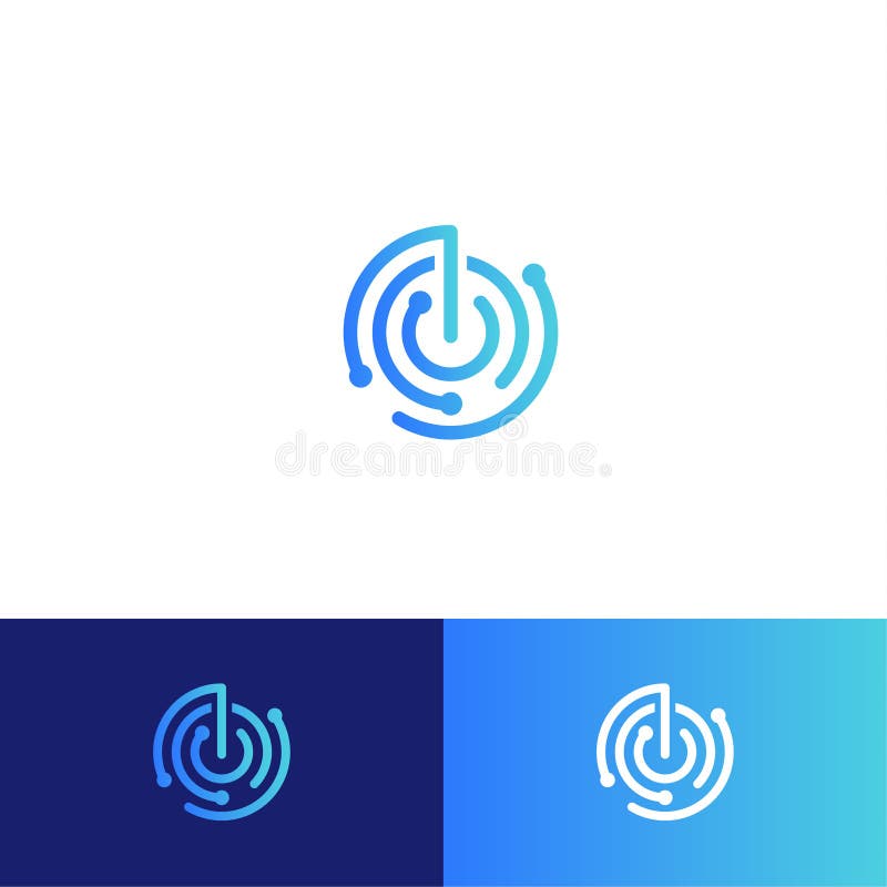 Sonar or Radar Vector Logo Concept. Business Scanner or Indicator ...