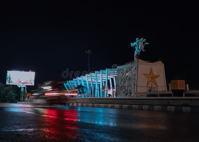 Sonbai Monument Kupang City at Night Editorial Photo - Image of ...