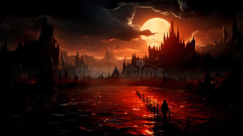 Soncept of War and Destroyed City Fantastic Background Generative Ai ...