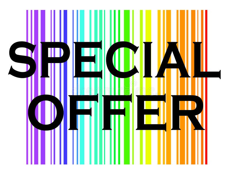 Sonderangebot Mit Buntem Hintergrund Stock Abbildung - Illustration von ...