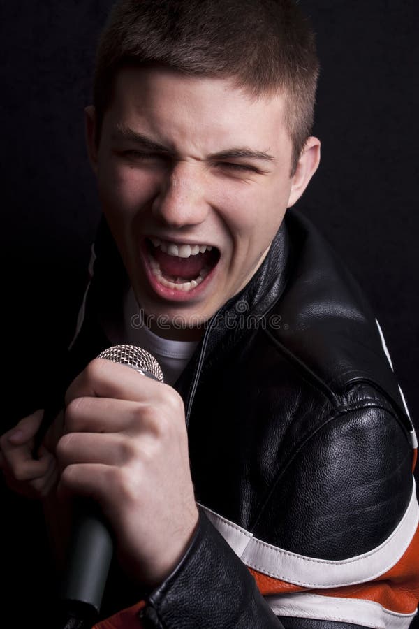 Singer stock photo. Image of song, singer, microphone - 5385854