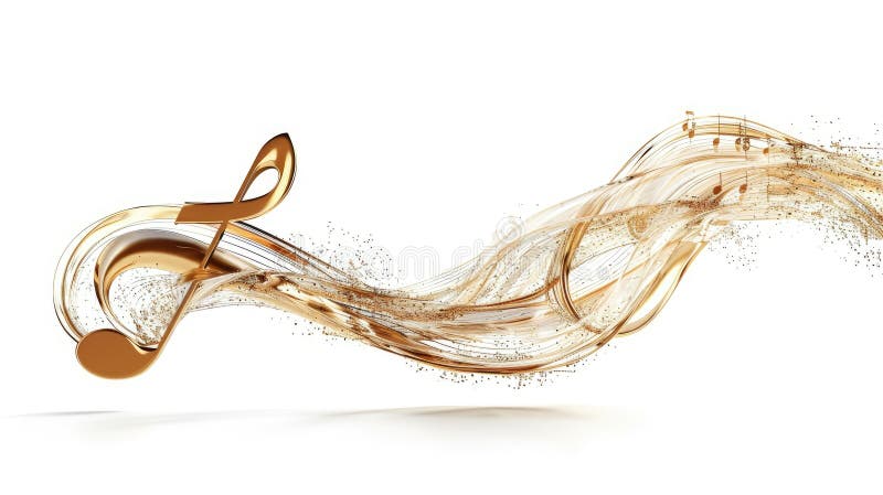 Song Line with Music Notes Background Isolated Stock Illustration ...