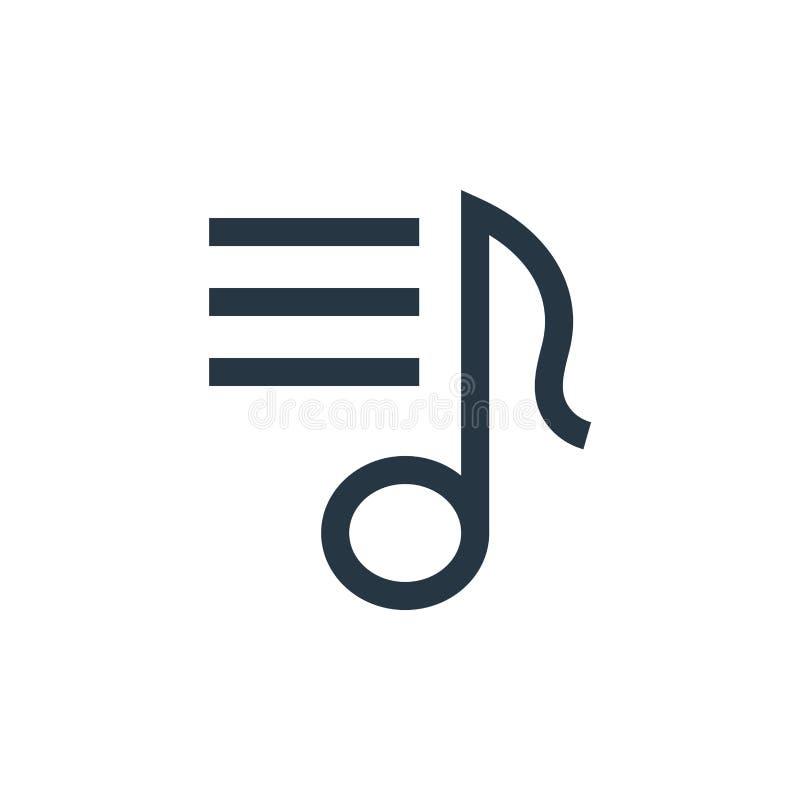 Song Lyrics Icon Vector from Music Concept. Thin Line Illustration of ...