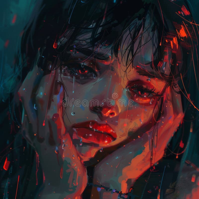 A song that makes you cry stock illustration. Illustration of poignant ...