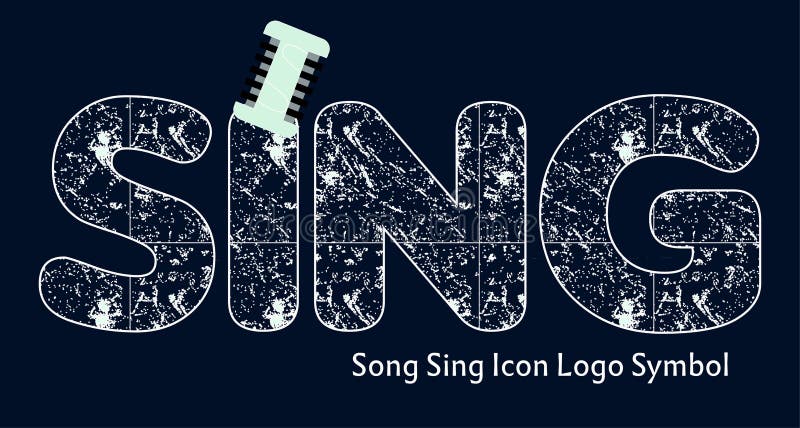 Song Sing Icon Logo Symbol Vector Design Stock Illustration ...