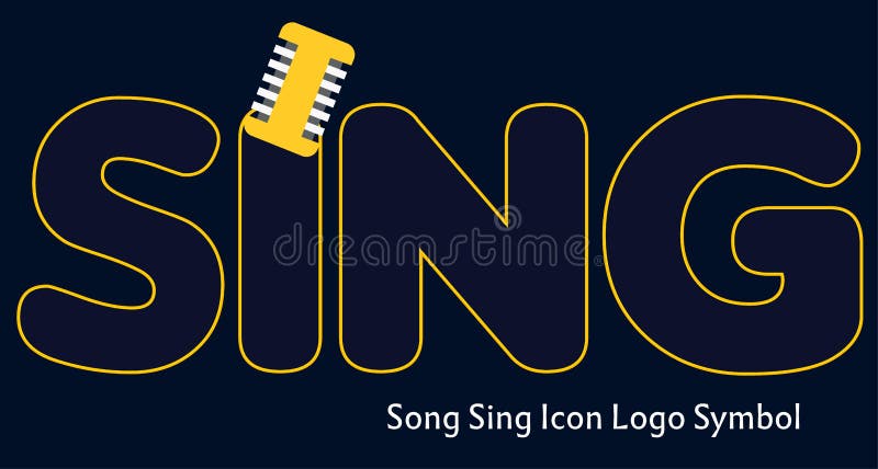 Song Sing Icon Logo Symbol Vector Design Stock Illustration ...