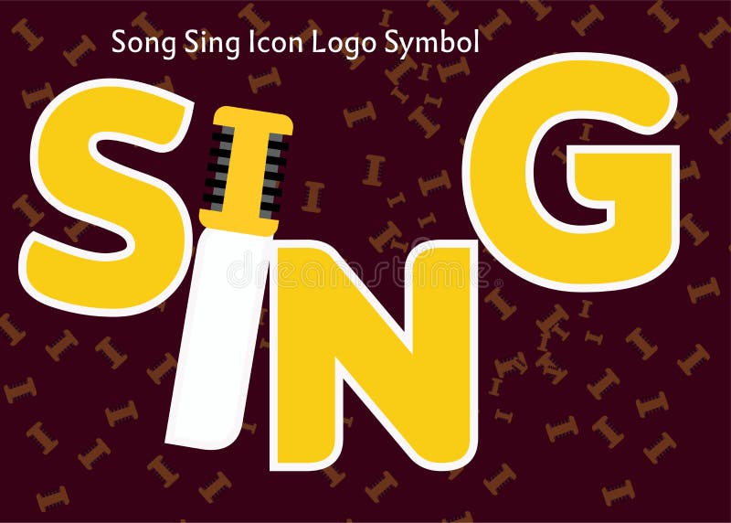 Song Sing Icon Logo Symbol Vector Design Stock Illustration ...