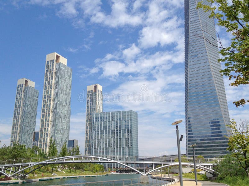 Songdo De Parque Central En Corea Del Sur Imagen de archivo - Imagen de ...