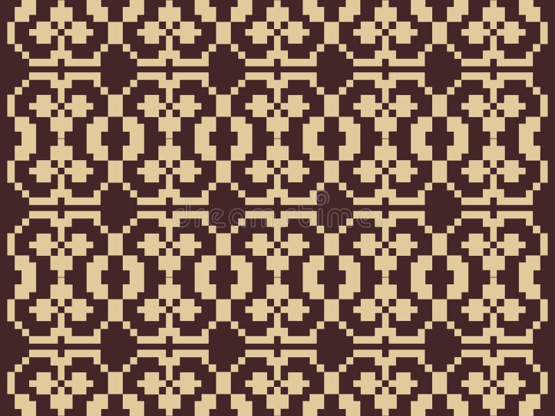 Songket Pattern Background, Traditional Design Pattern Vectorn Stock ...