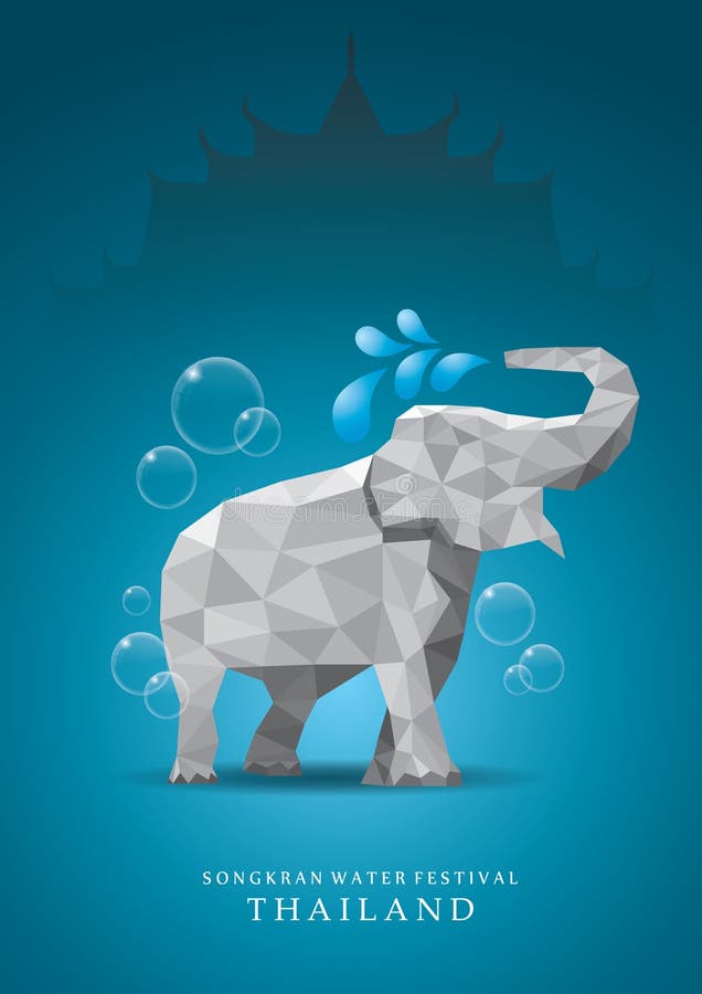 Songkran Card. Vector Illustration Decorative Design Stock Vector ...