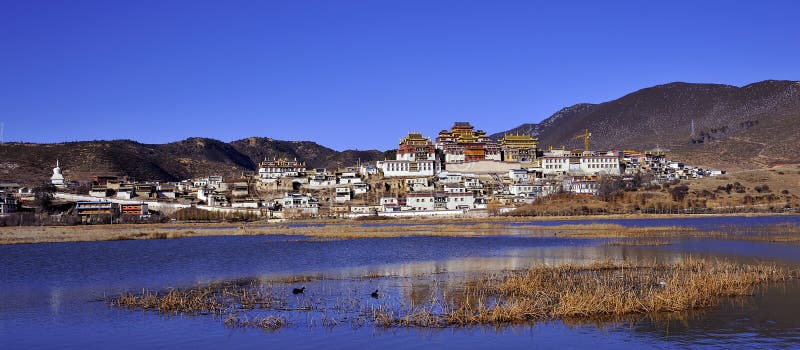 Songzanlin monastery stock photo. Image of gilded, tibetan - 26972932