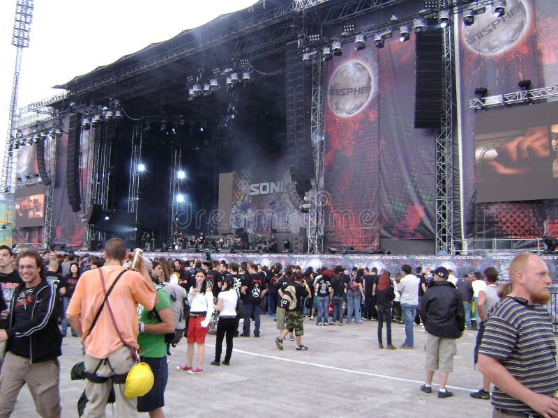 Sonisphere Sofia Rocks editorial stock photo. Image of drums - 14907848