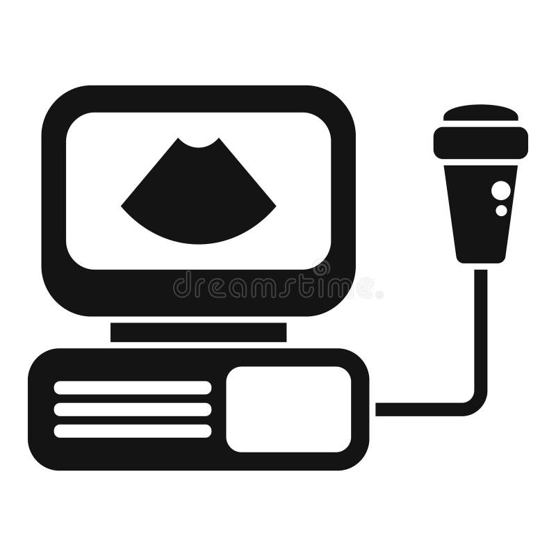 Sonogram Monitor Icon Simple Vector. Sonograph Device Stock ...