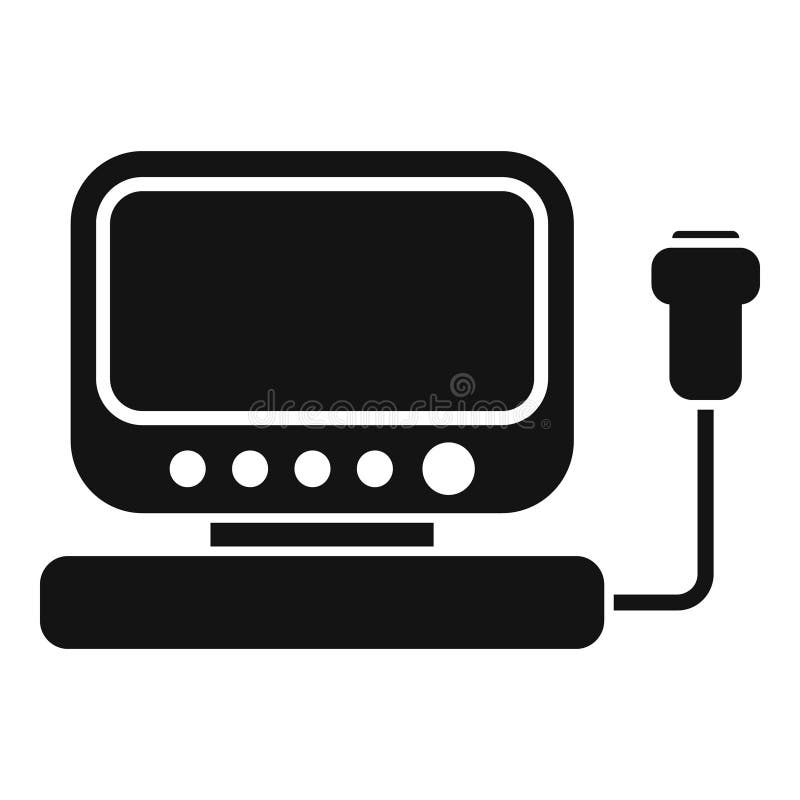 Sonograph Icon Simple Vector. Clinic Device Stock Vector - Illustration ...
